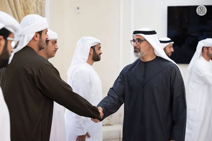 Khaled bin Mohamed bin Zayed visits Humaid Mohammed Bakheet Al Ketbi in Al Ain Region